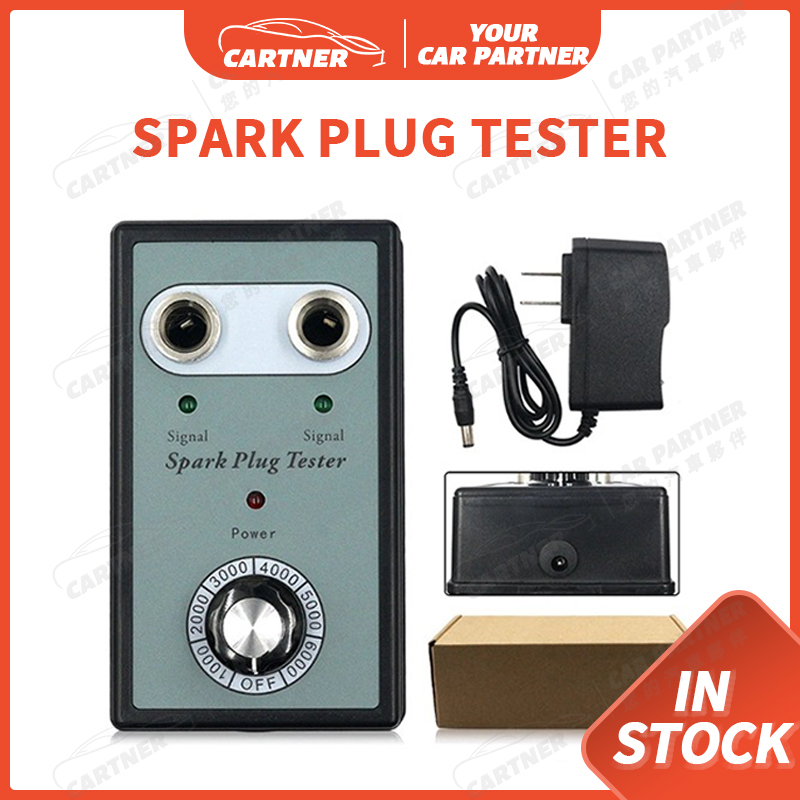 Cartner Car Spark Plug Tester with Adjustable Double Hole Detector ...