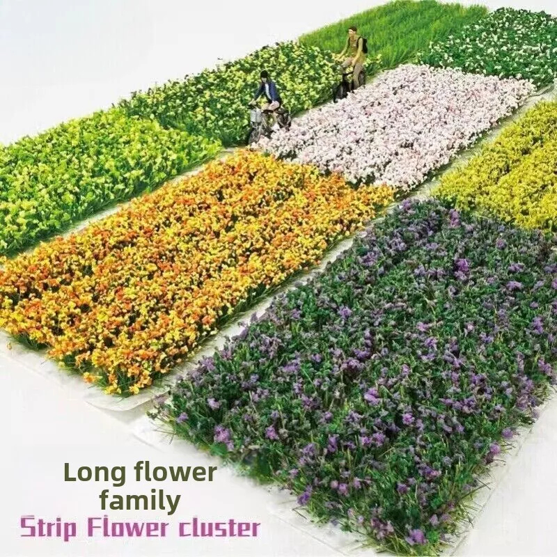 Diorama Miniature Shrub Flower Cluster Model Kit Sand Table Scene DIY ...