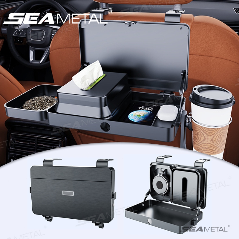 SEAMETAL Car Rear Table Small Folding Dining Table Universal Rear Seat ...