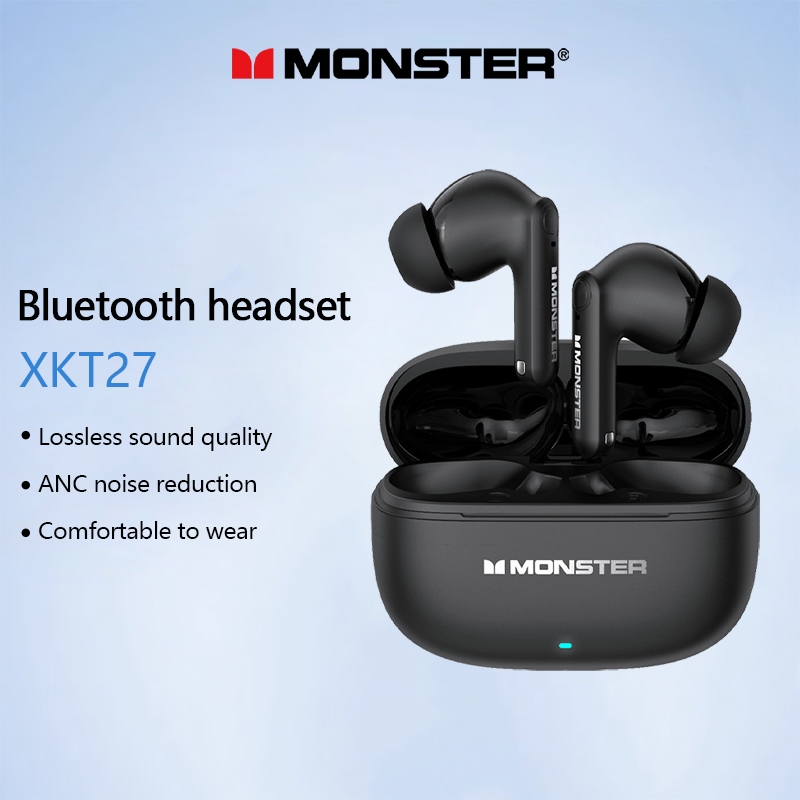 Monster XKT27 Bluetooth 5.4 Earphones HD Call Noise Reduction Large ...