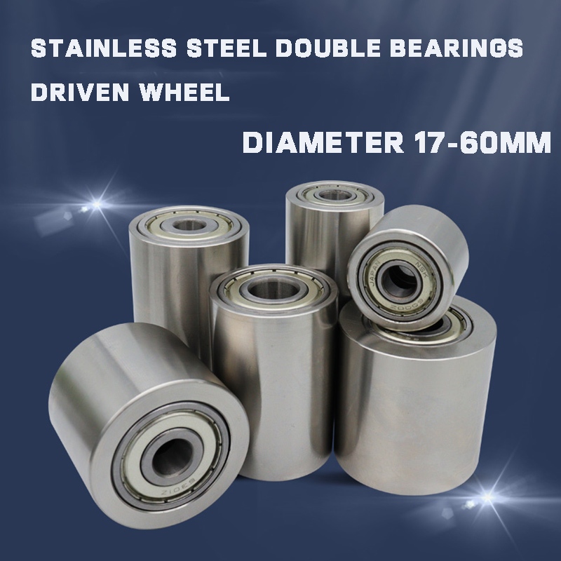 Stainless Steel Double Bearing From Dynamic Wheel Diameter 17-60MM Belt ...