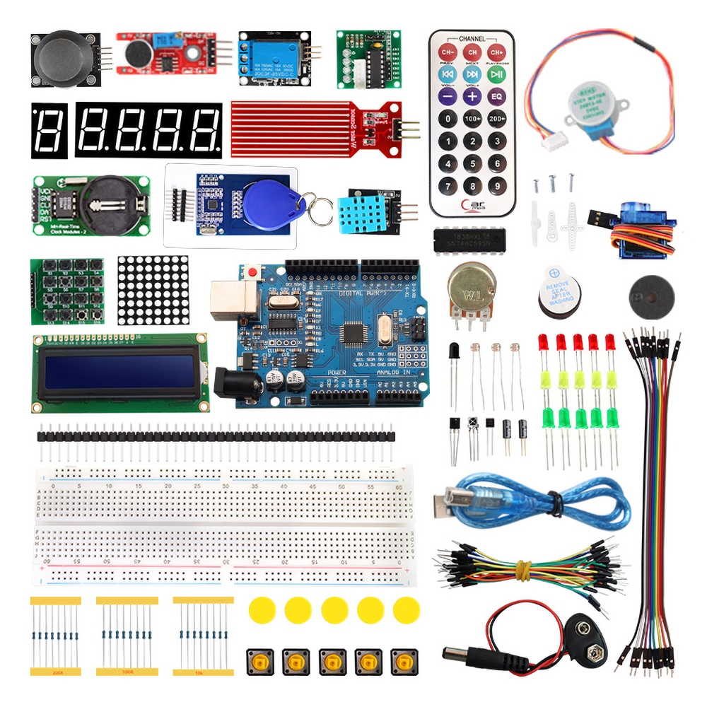 Tscinbuny UNO R3 Basic Starter Kit for Arduino Sensor Learning Kit With RFID Module | Shopee ...