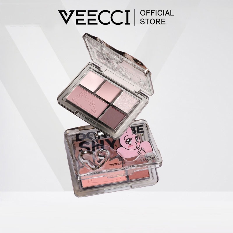 VEECCI Eye Shadow Rabbit Heart Matte Pearl Pink - 5 Color (5.2g ...