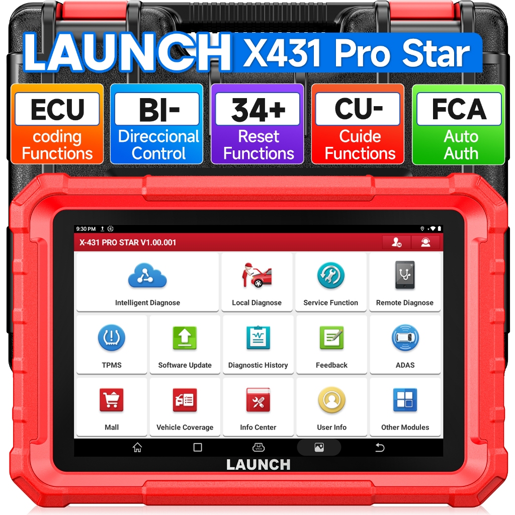 LAUNCH X431 Pro Star Automotive Top OBD1 OBD2 Scanner ECU Coding Bi ...
