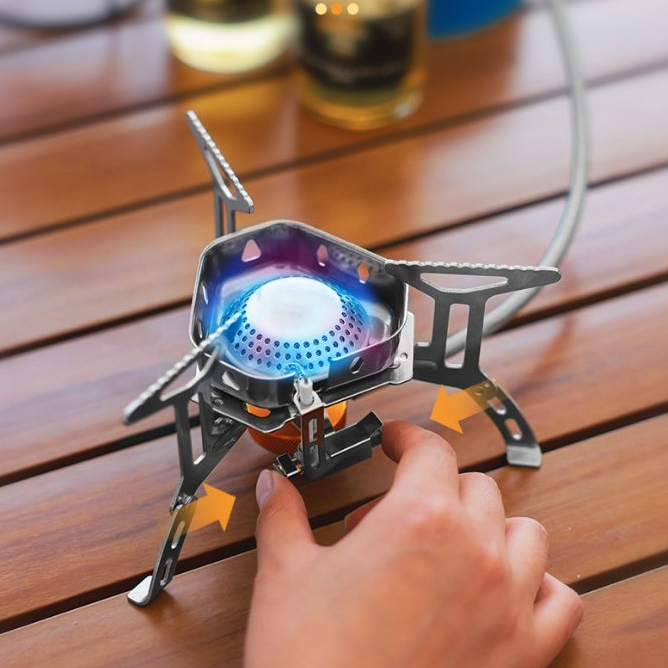 Outdoor Camping Stove Portable Butane Gas Stove Set Super Kalan Burner ...