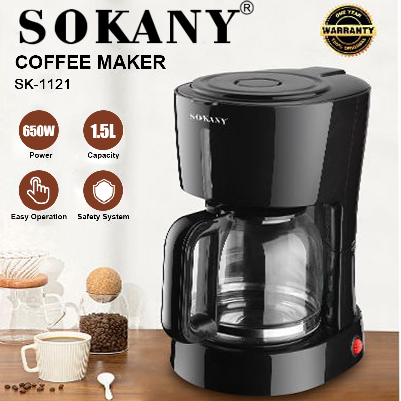 SOKANY Coffee Maker 1.5L Coffee Machine Household Americano Drip ...