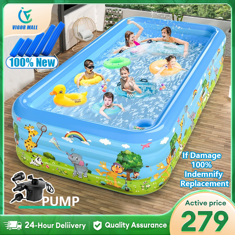 Swimming Pool Kids/Adult 3-Story Inflatable Pool For Family Outdoor ...
