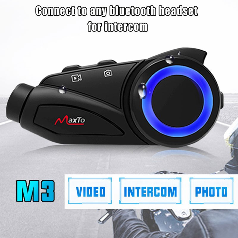 Maxto M3 Motorcycle Helmet Intercom Bluetooth & WIFI Recorer Group 6 ...