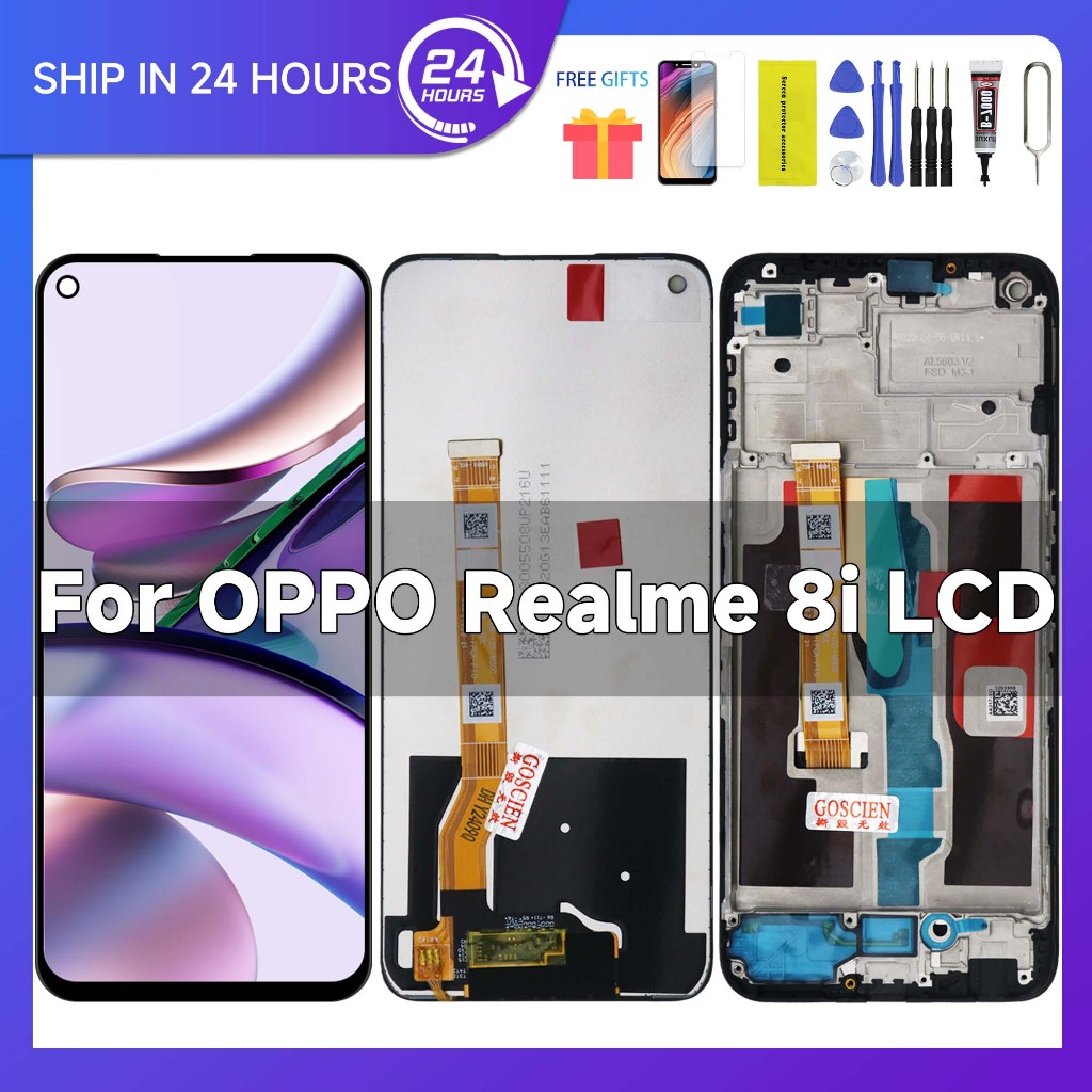 For OPPO Realme 8i LCD Display Touch Screen Digitizer Assembly RMX3151 ...
