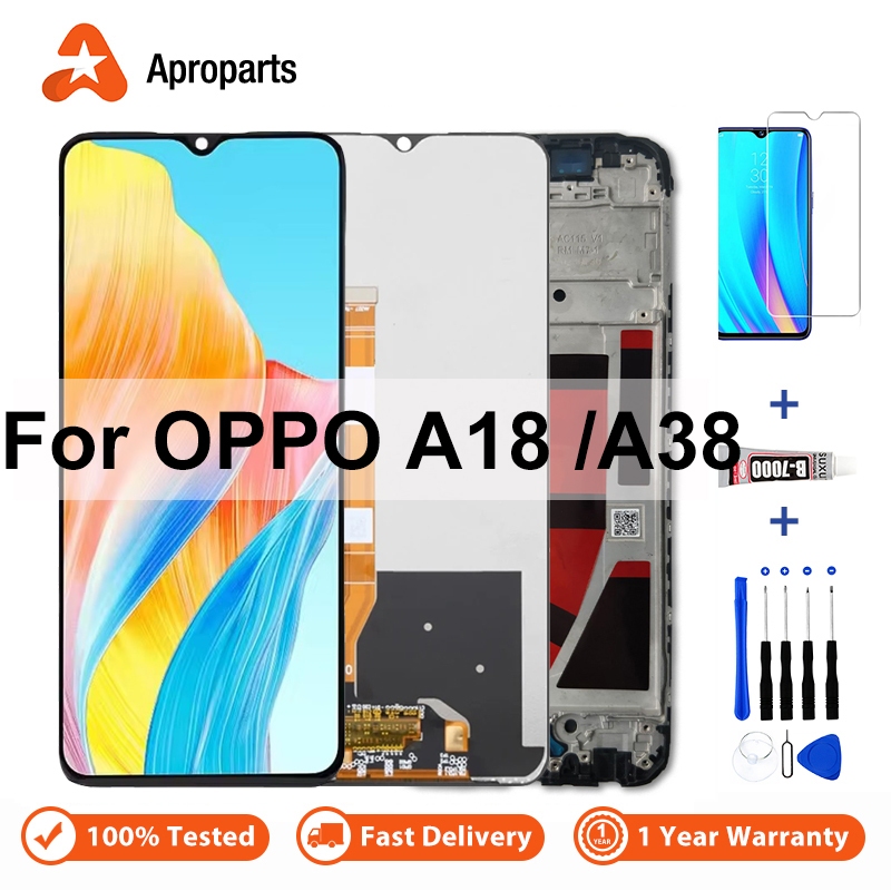 LCD For OPPO A18 A38 CPH2591 CPH2579 Display Touch Screen Digitizer ...