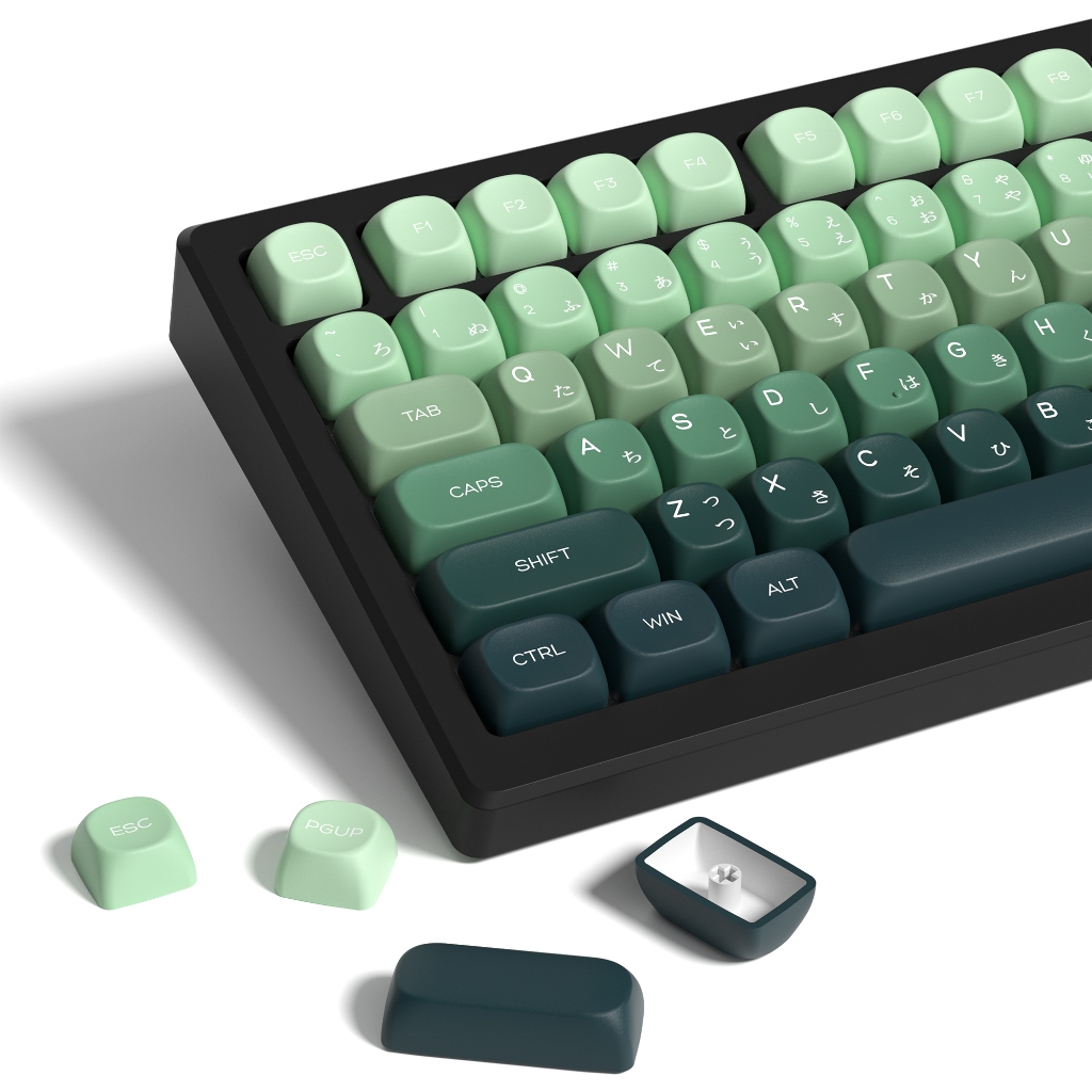 Womier MOA Keycaps Japanese PBT Keycaps Dye-Sublimation 134 Keys Custom ...