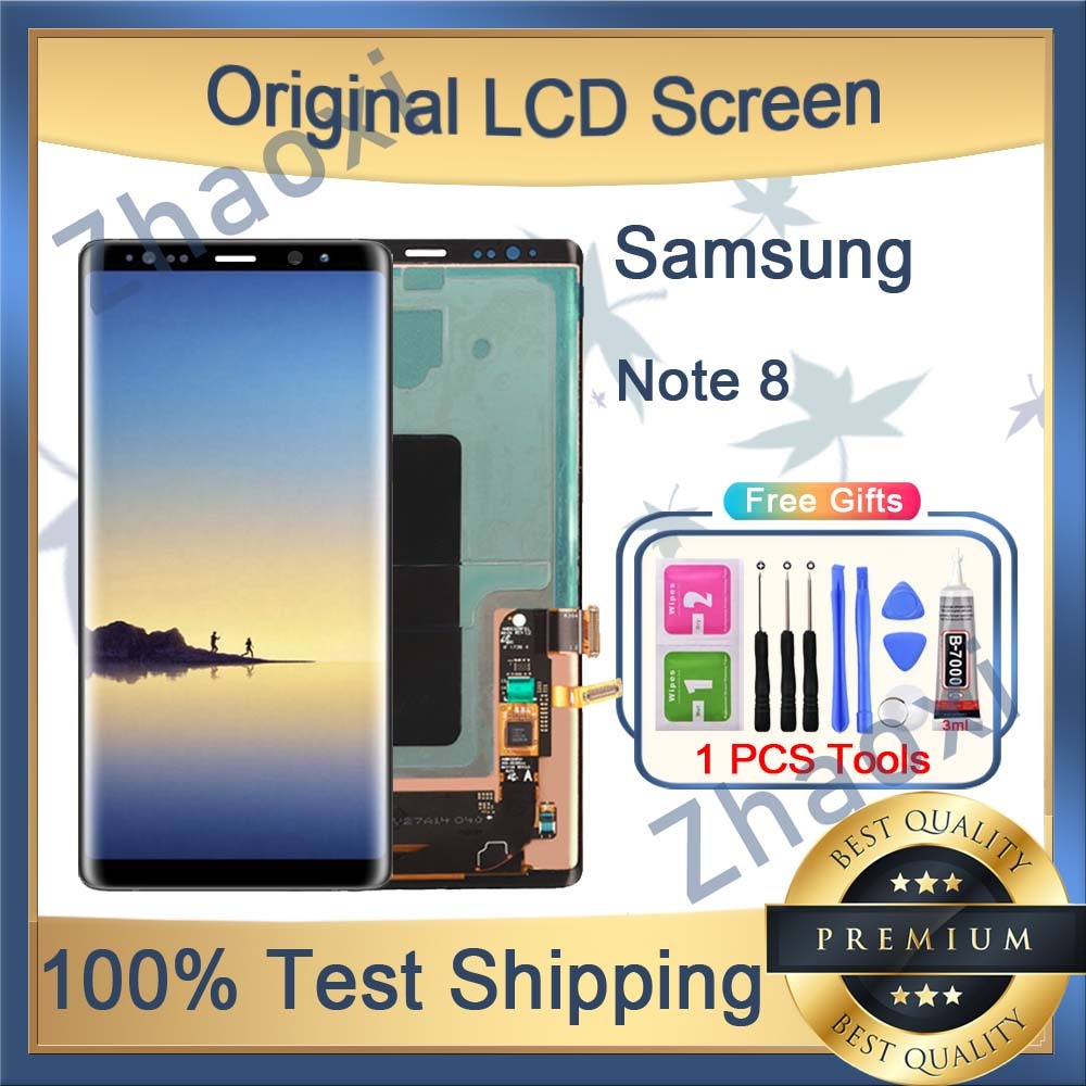 Original AMOLED Samsung Galaxy Note 8 LCD Screen With Frame Replacement ...