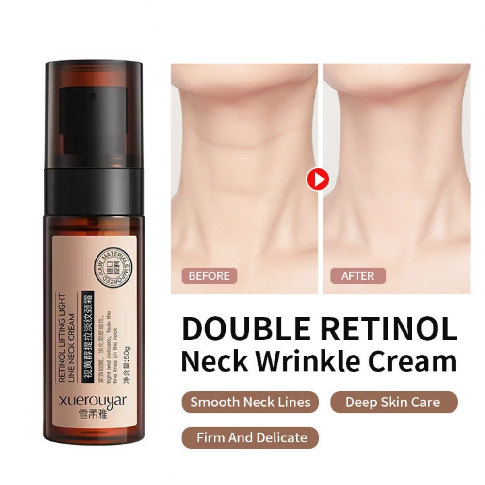 Double Retinol Anti-wrinkle Neck Cream - Lighten Neck Lines, Firming ...