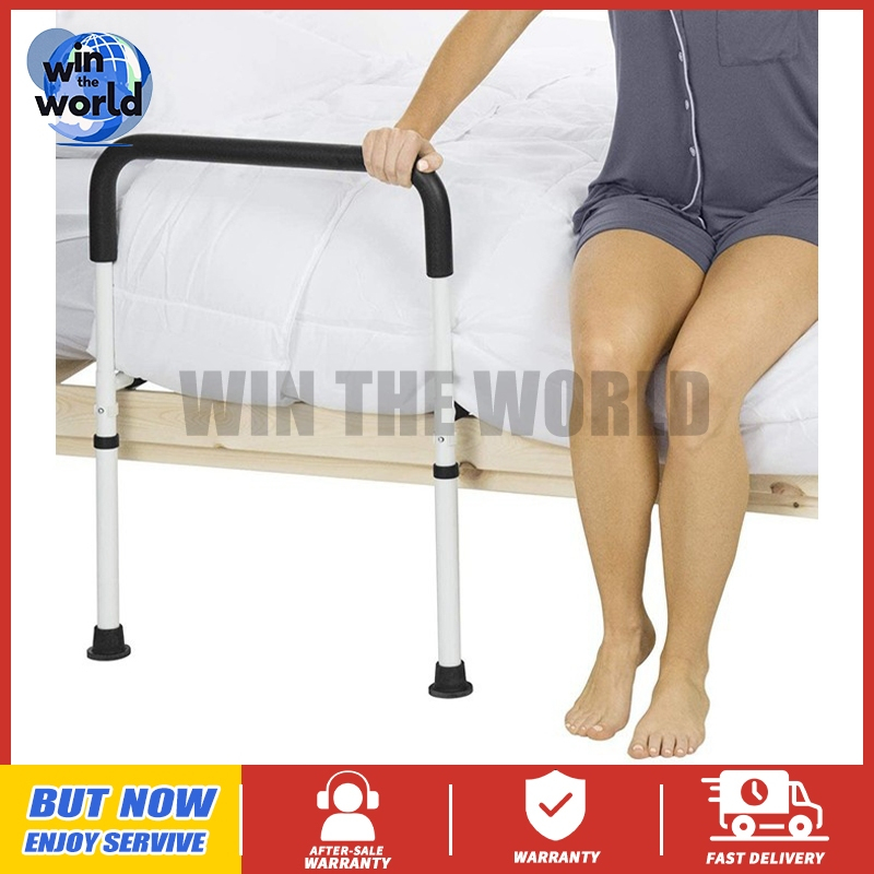 Bed Assist Rail Adult Bedside Standing Twin Adjustable Fall Prevention ...