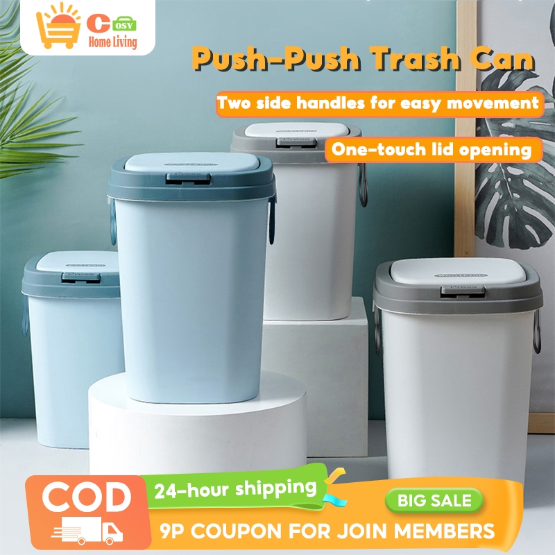 COSY Push Button Trash Large Capacity Push-Up Trash Various sizes ...