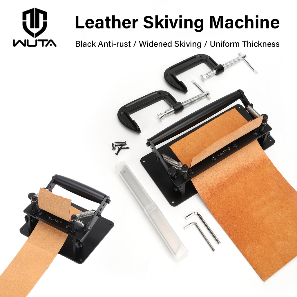 WUTA Leather Skiving Machine Manual Thinner Leather Belt Skiver ...