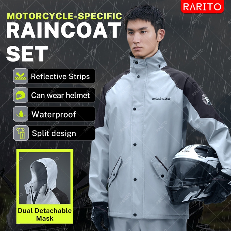 RARITO Rain Coat for Motorcycle Waterproof Reflective Adult kapote ...