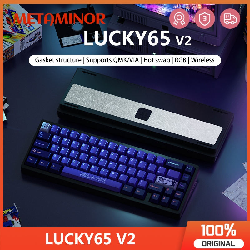 WEIKAV Lucky65 V2 Wireless Aluminium Mechanical Keyboard Custom Hot ...