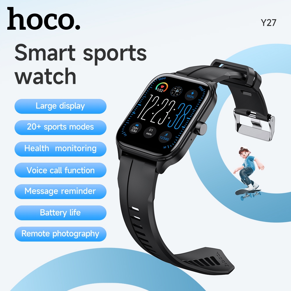 [Support calls ] HOCO Y27 Smart Sports Bracelet Bluetooth 5.0 Touch ...