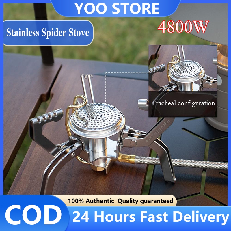 4800W Spider Stove With Igniter Blue Fire Furnace Folding Stove ...