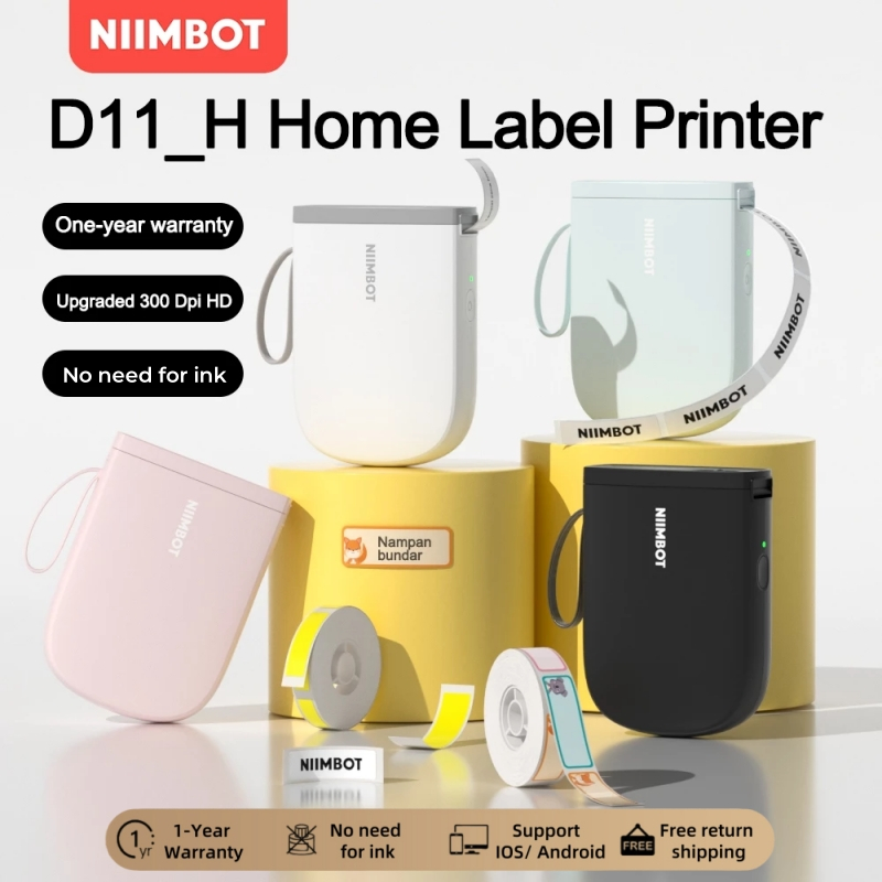 NiimbotD11 Upgraded Label Printer Portable Bluetooth Smart Label ...