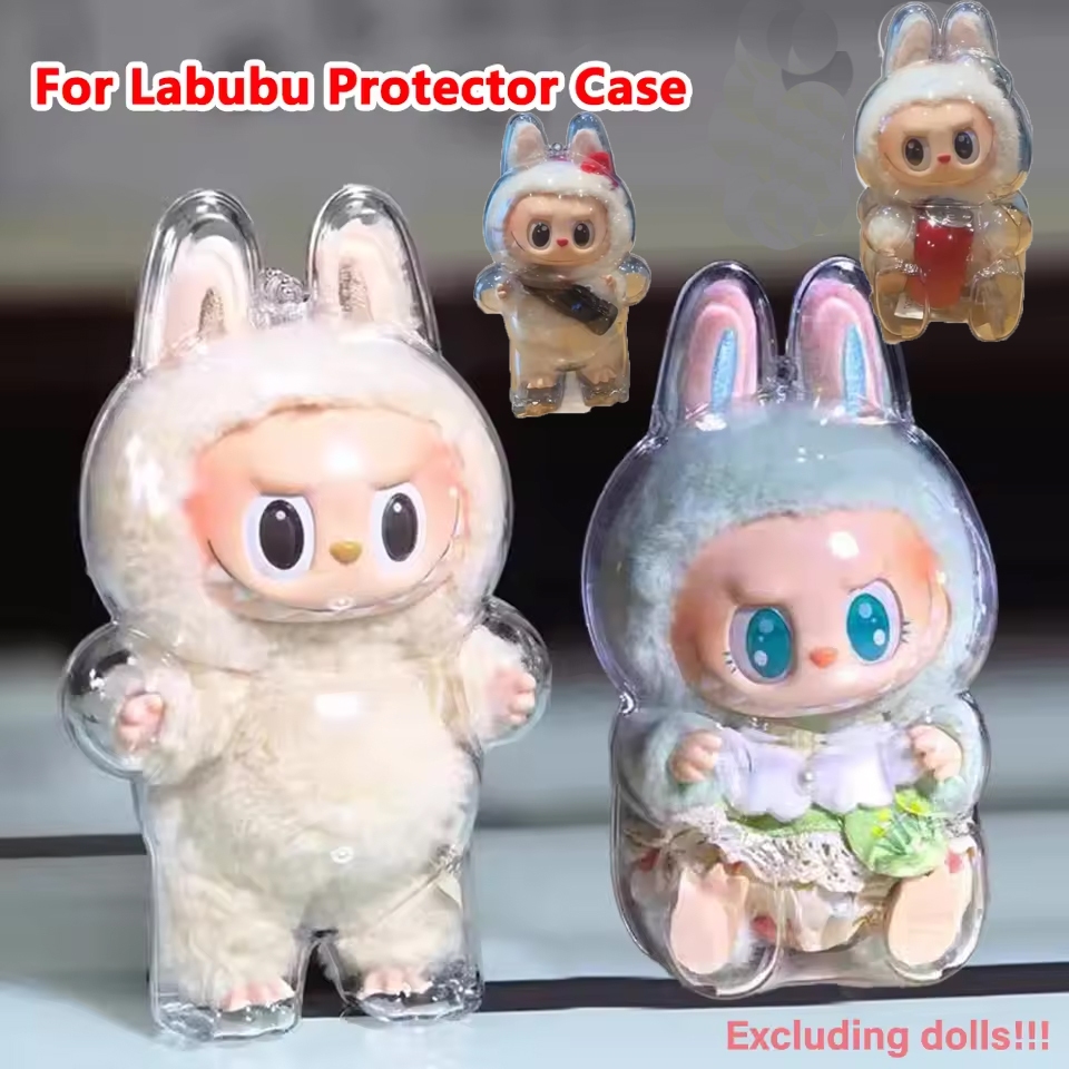 Labubu V1 V2 Protective Acrylic coca-cola Case Transparent Portable ...