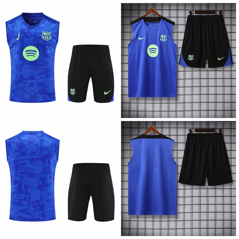 2025-26 Season Barcelona Training Jersey Sets Football Sports Vest Top ...