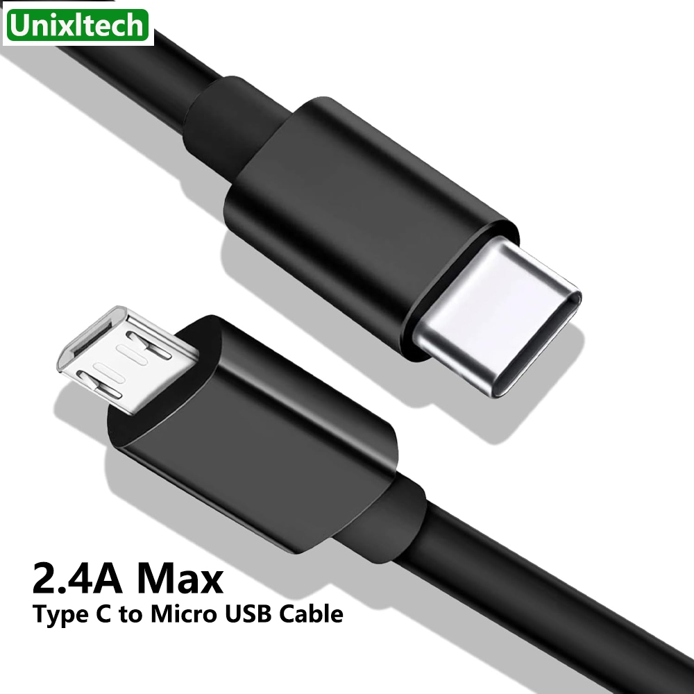 Type C to Micro USB Cable Quick Charging Data Cord 2.4A Fast Charger ...