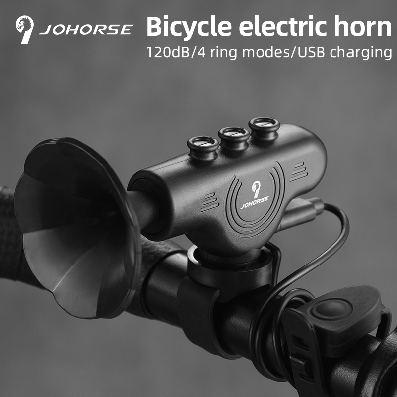 Bicycle Electronic Bell Scooter E-bike Trumpet Alarm Bike Bell USB ...