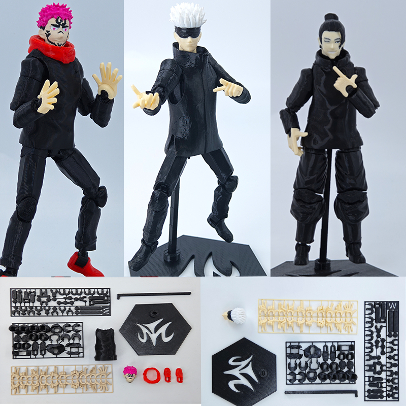Ryomen Sukuna Jujutsu Kaisen 3d Printing Lucky 13 Action Figure Gojo ...