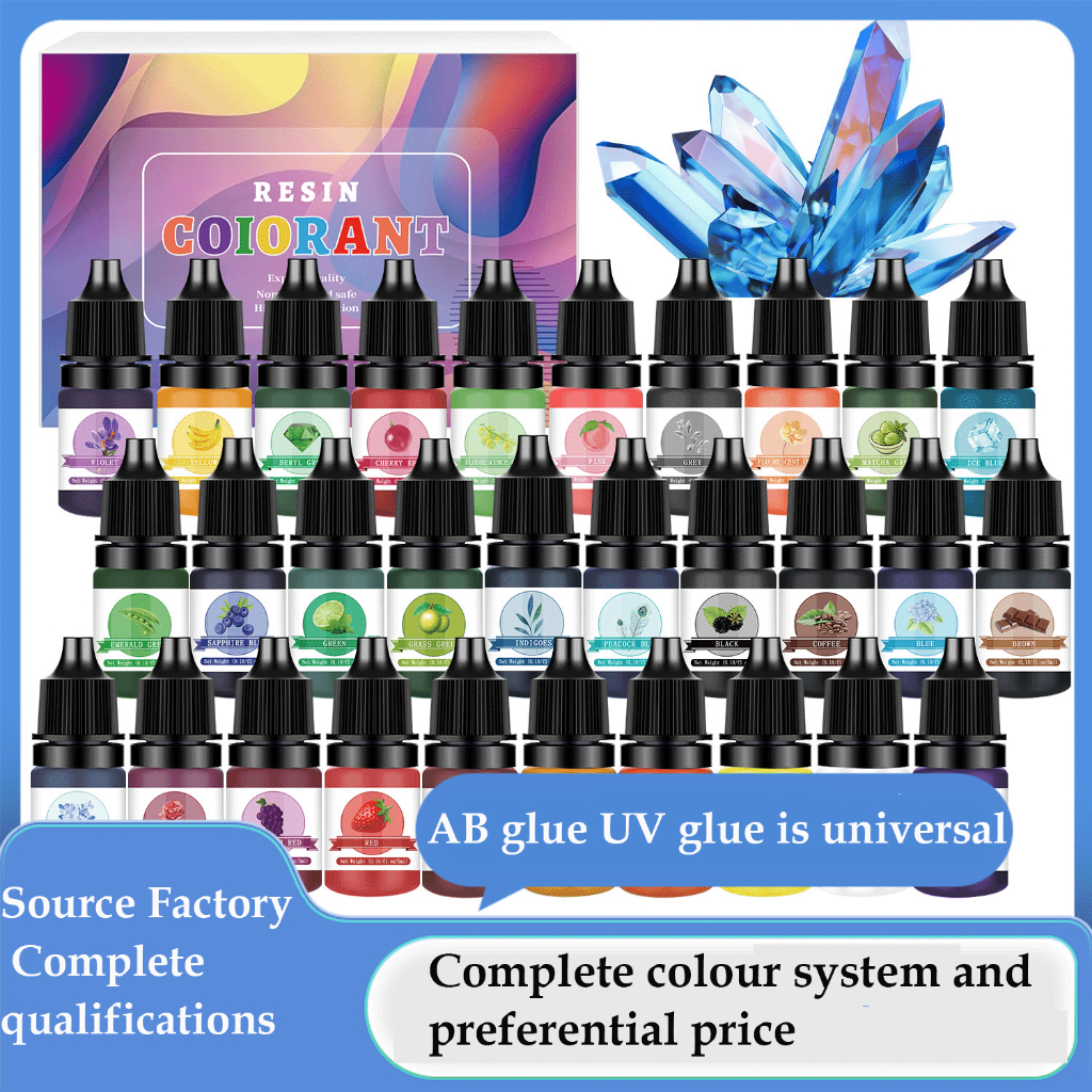 Epoxy Resin Pigment Drops Dye Colorant Non-Toxic UV Epoxy Resin Dye ...