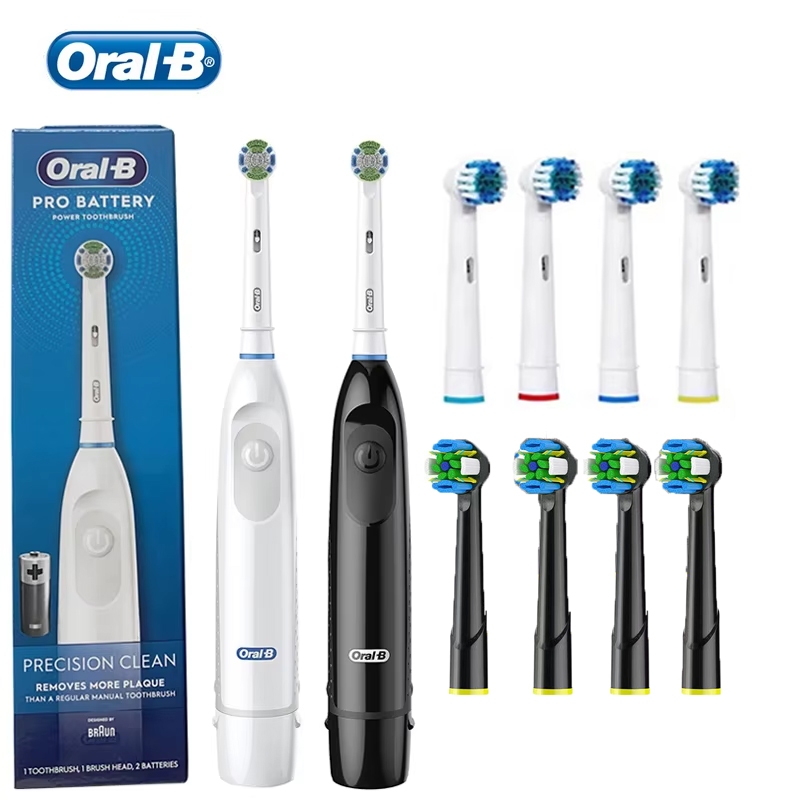 Oral B Electric Toothbrush Battery Powered 9600 Rpm Cross Action ...