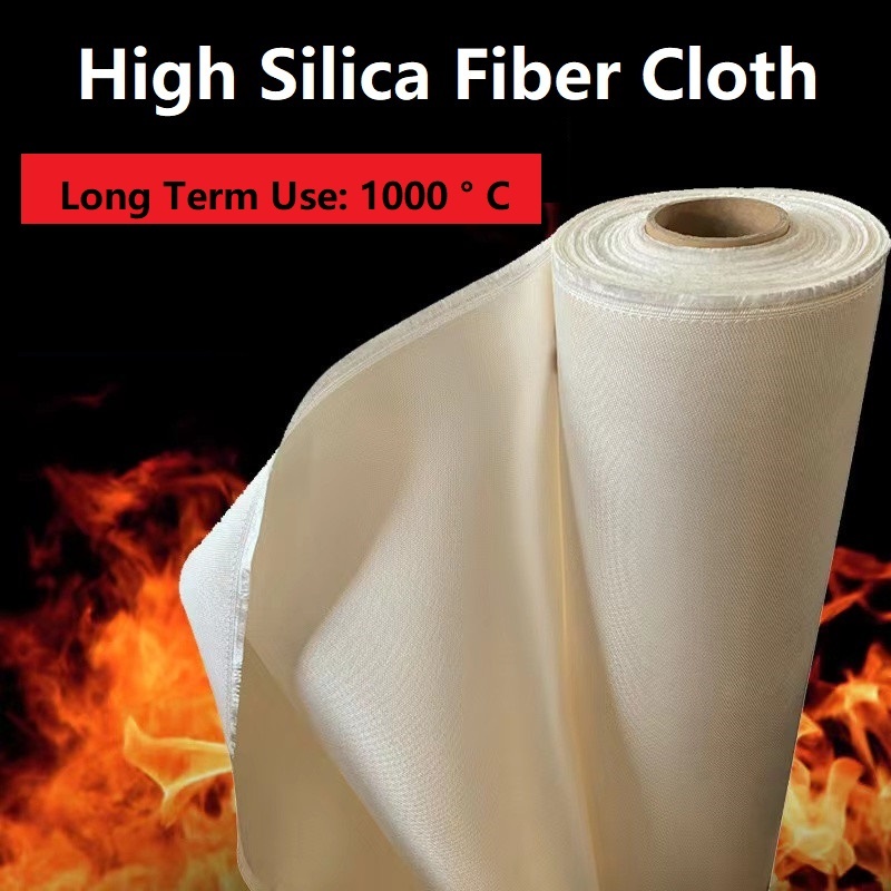 High Silicon Oxide Cloth Thermal Insulation And Fireproof Cloth Silicon ...