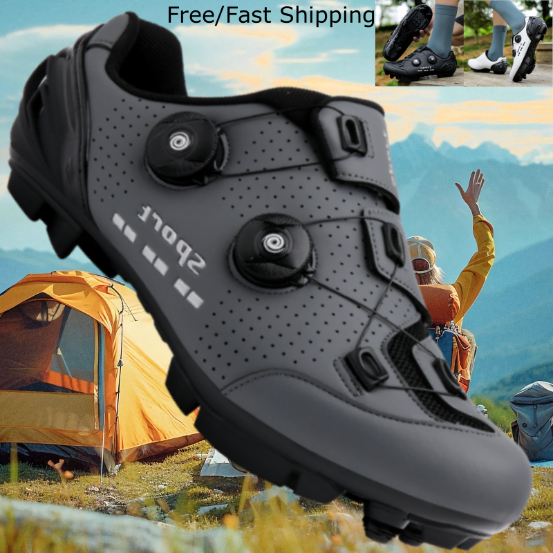 COD!New Mens Road Bike Cycling Shoes Black MTB Cleats Shoes Speed ...