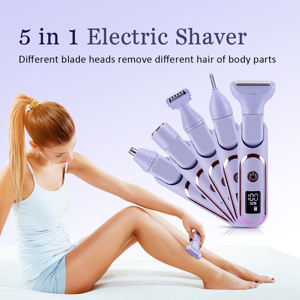 5 In 1 Epilator For Women With 5 Trimmer,Electric Shaver,Electric Razor ...