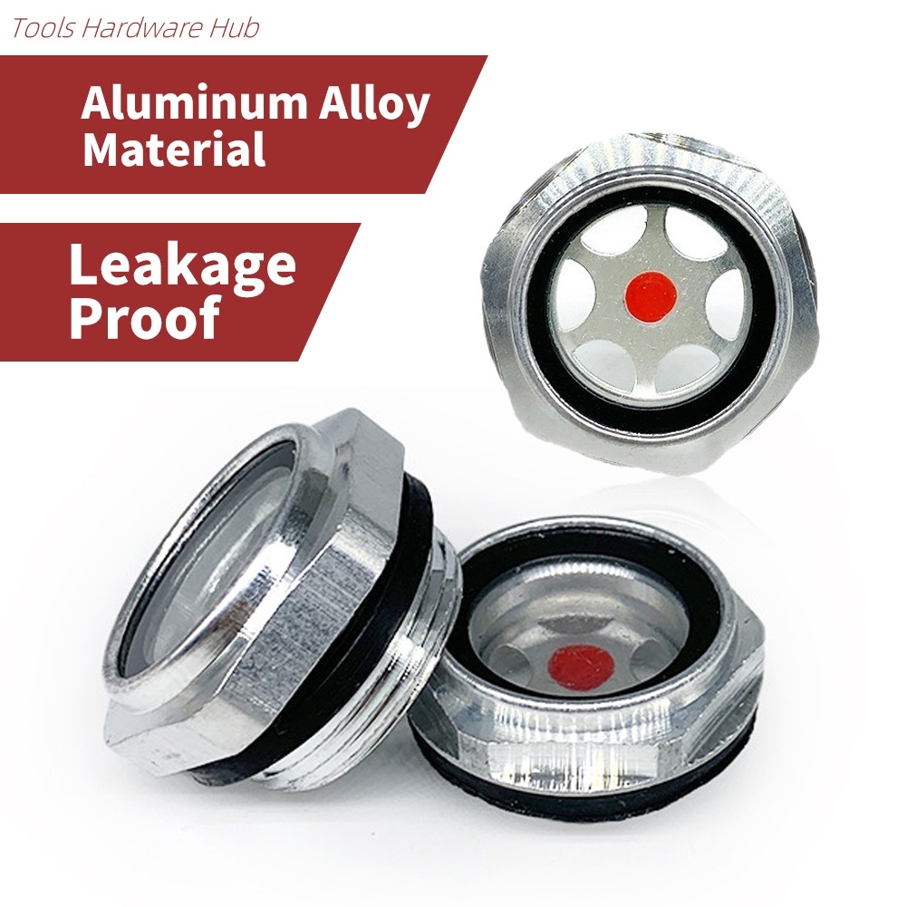 20mm 30mm 33mm male threaded metal air compressor oil level sight glass ...