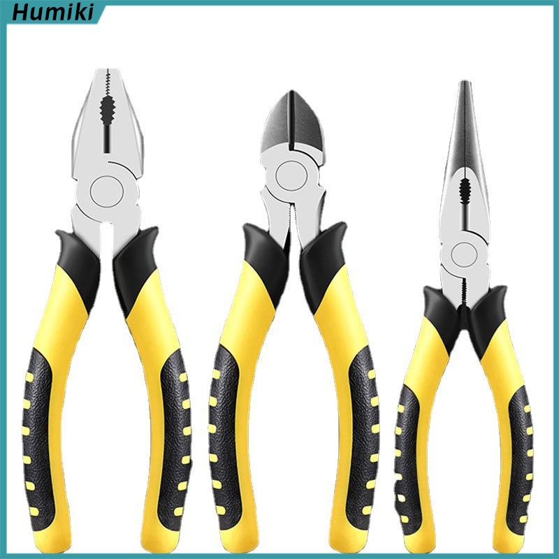 Multi-function wire cutter vice Needle nose pliers 8-inch wire cutter Vice 6-inch diagonal ...