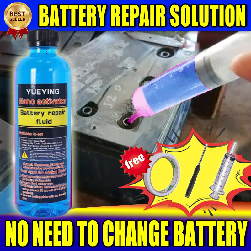 【Free Tools】Battery repair solution 500ml Battery repair fluid Battery solution water Battery ...