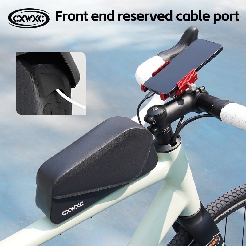 CXWXC Bicycle Magnetic Lid Top Tube Bag With Bolts Mounted & Straps Two ...