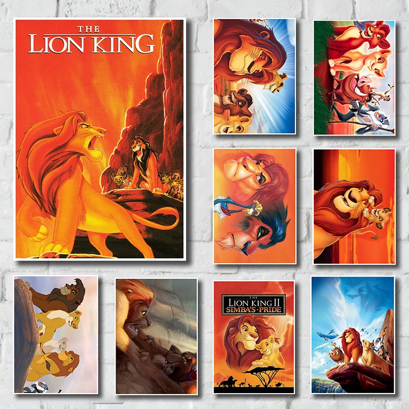 Pride Lands Saga! The Lion King Retro Kraft Paper Poster | Simba's Dawn ...