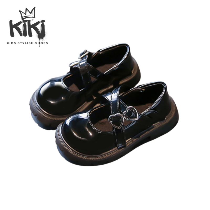 KIKI Korean Mary Jane Shoes For Kids Girls Casual Black School Shoes ...