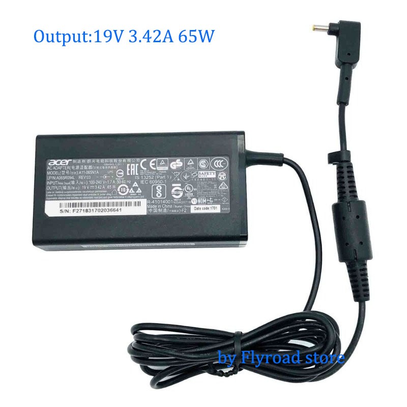 Acer 65W AC Adapter for Travelmate P215-53 P215-52G P214 Series TMP215 ...