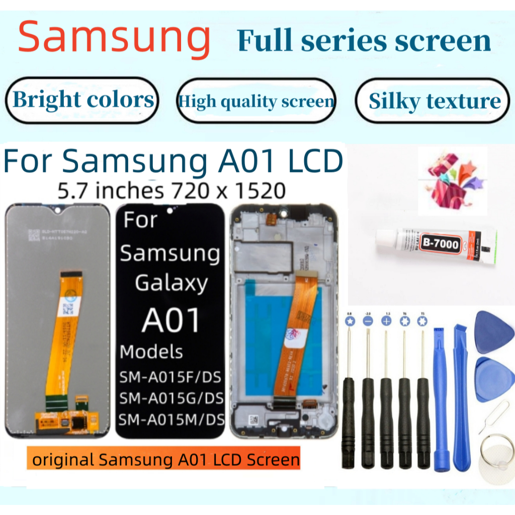 original Samsung A01 LCD For Samsung Galaxy SM-A01F 液晶觸摸顯示屏幕 三星 A01 ...