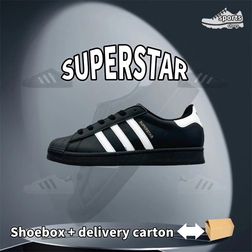 Superstar Classic Gold Label GS Low Cut Shoes For Men Women Unisex ...