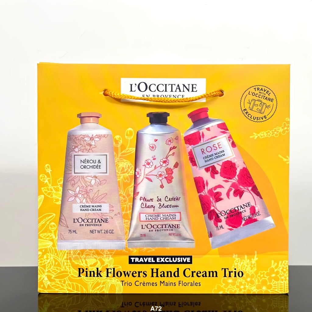 L'OCCITANE Pink Flowers Hand Cream Trio 3 x 75ml | Shopee Philippines
