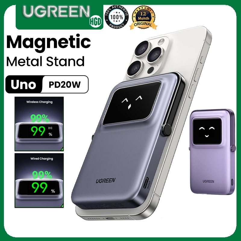 UGREEN Magnetic Powerbank 20W UNO 5000mAh 10000mah Power Bank With ...
