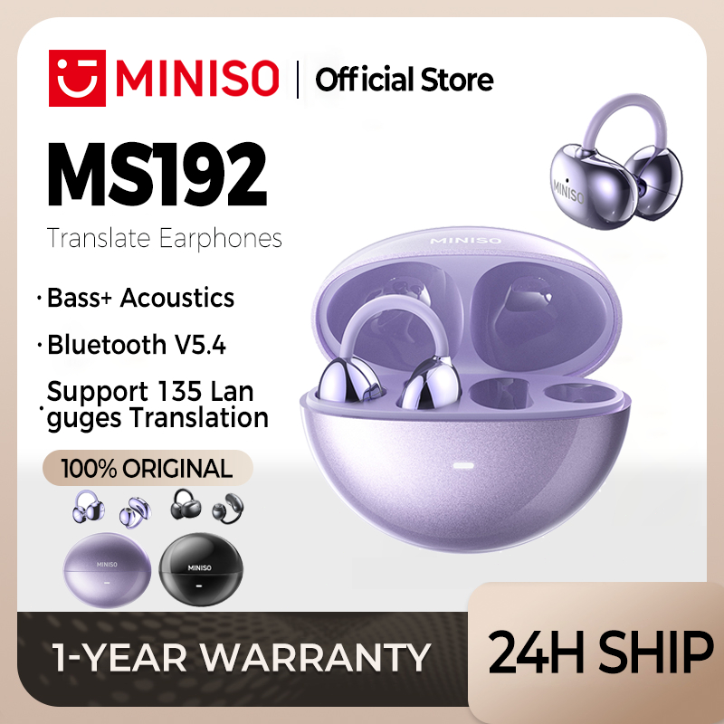MINISO MS192 AI Clip-On TWS Bluetooth Headphones Sports earphones ...