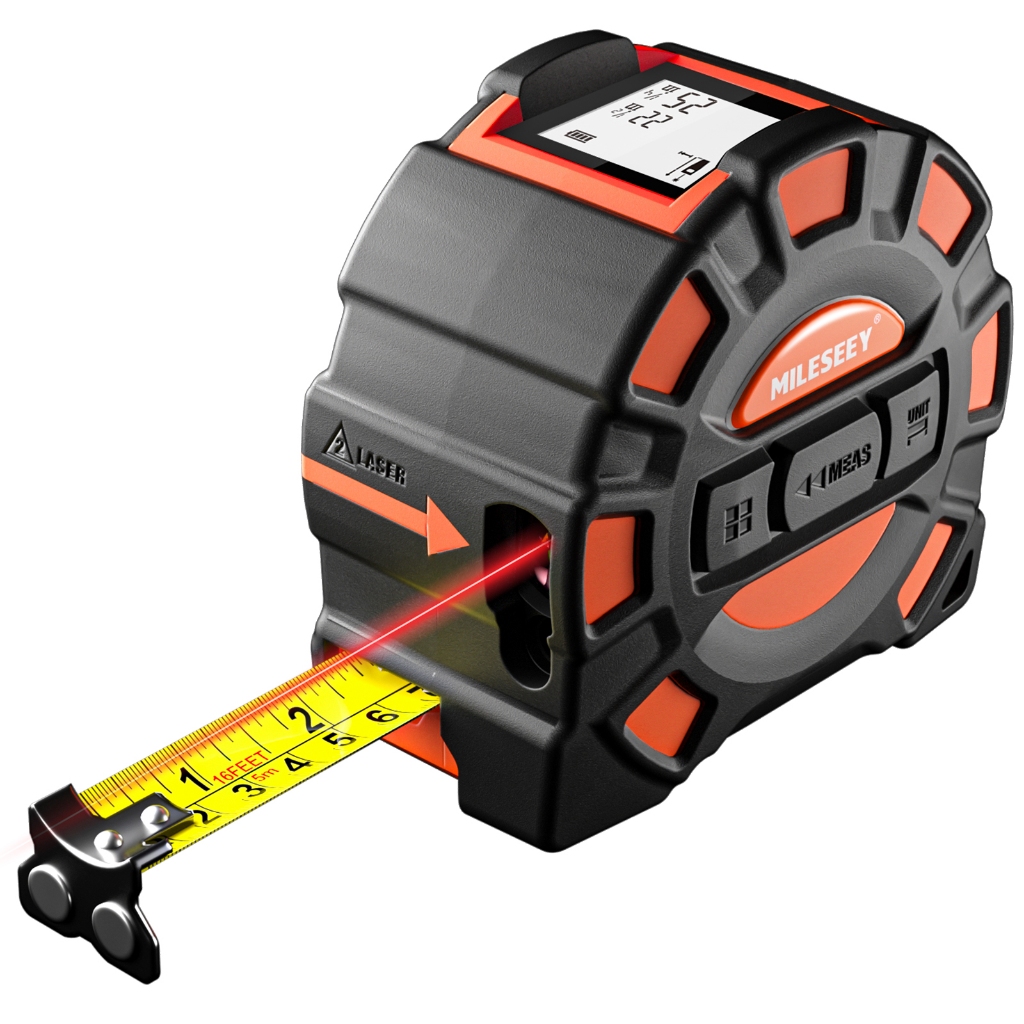 MILESEEY 100M Laser Rangefinder Smart Digital Measurement Tool Range ...