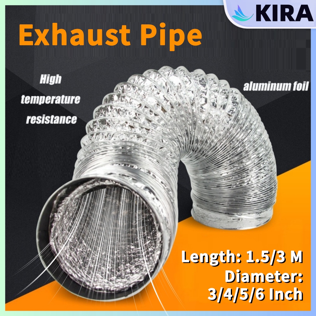 KIRA Exhaust Pipe Ventilating Pipe Kitchen Range Hood Exhaust Hose ...