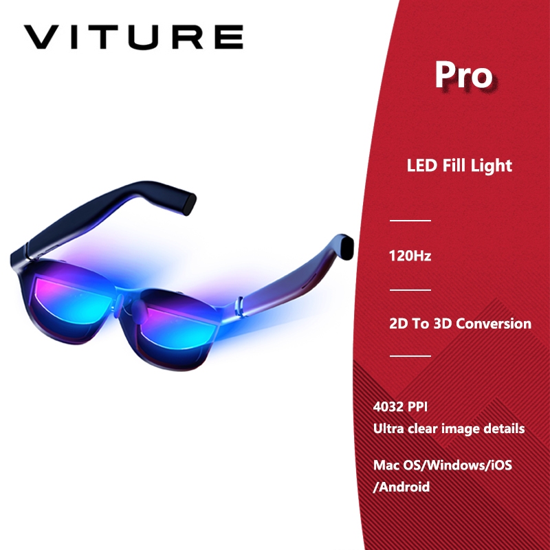 VITURE Pro XR/AR Glasses 135" 120Hz Full HD Ultra Clarity Display 3D Smart Glasses Panoramic ...